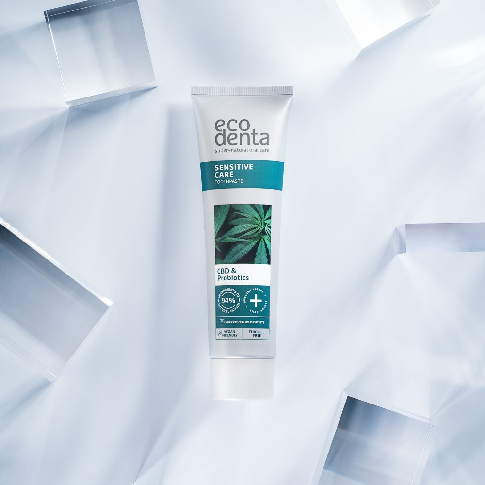 ECODENTA Dantų pasta su CBD ir probiotikais 100ml – BIOK LAB