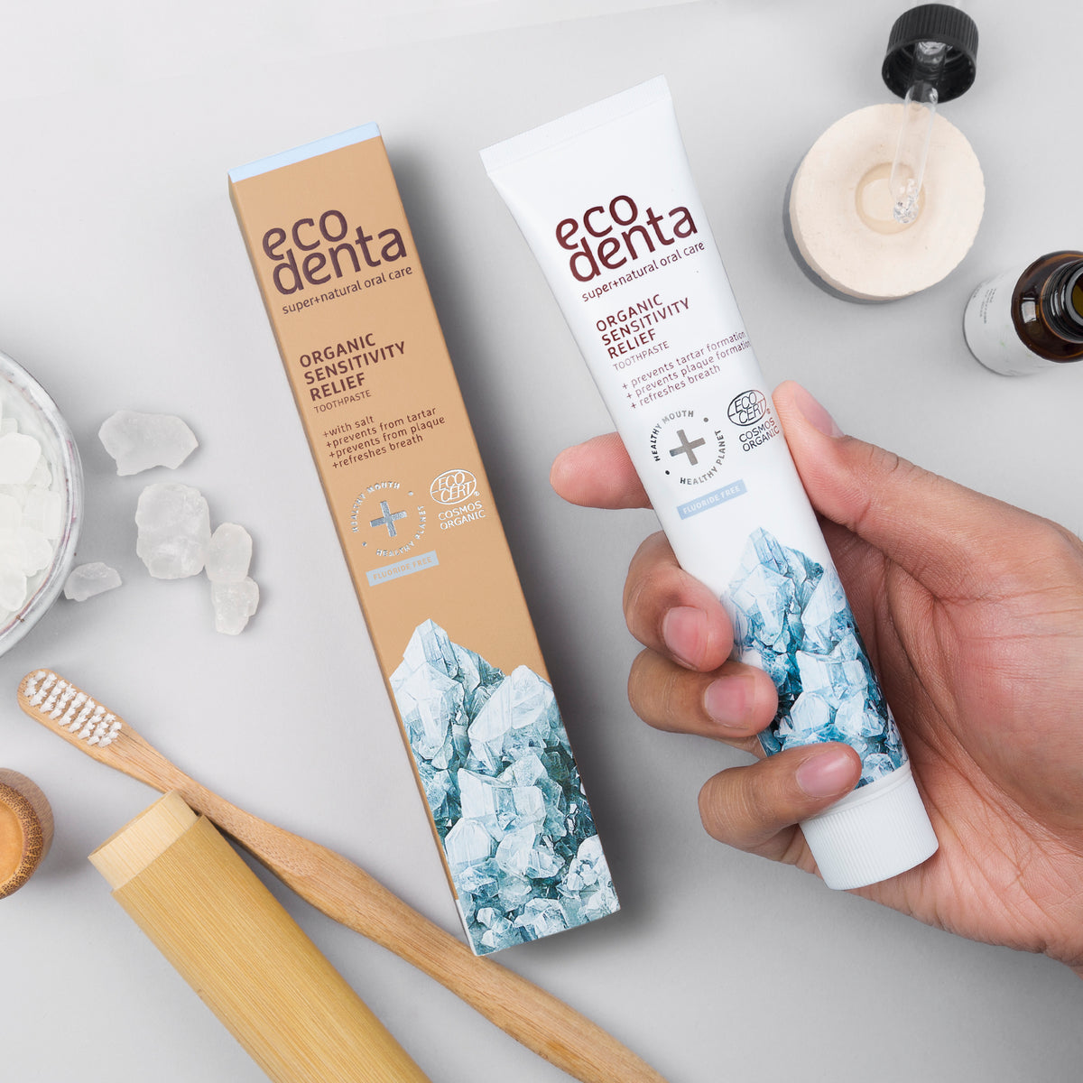 ECODENTA Dantų pasta su druska 75ml – BIOK LAB